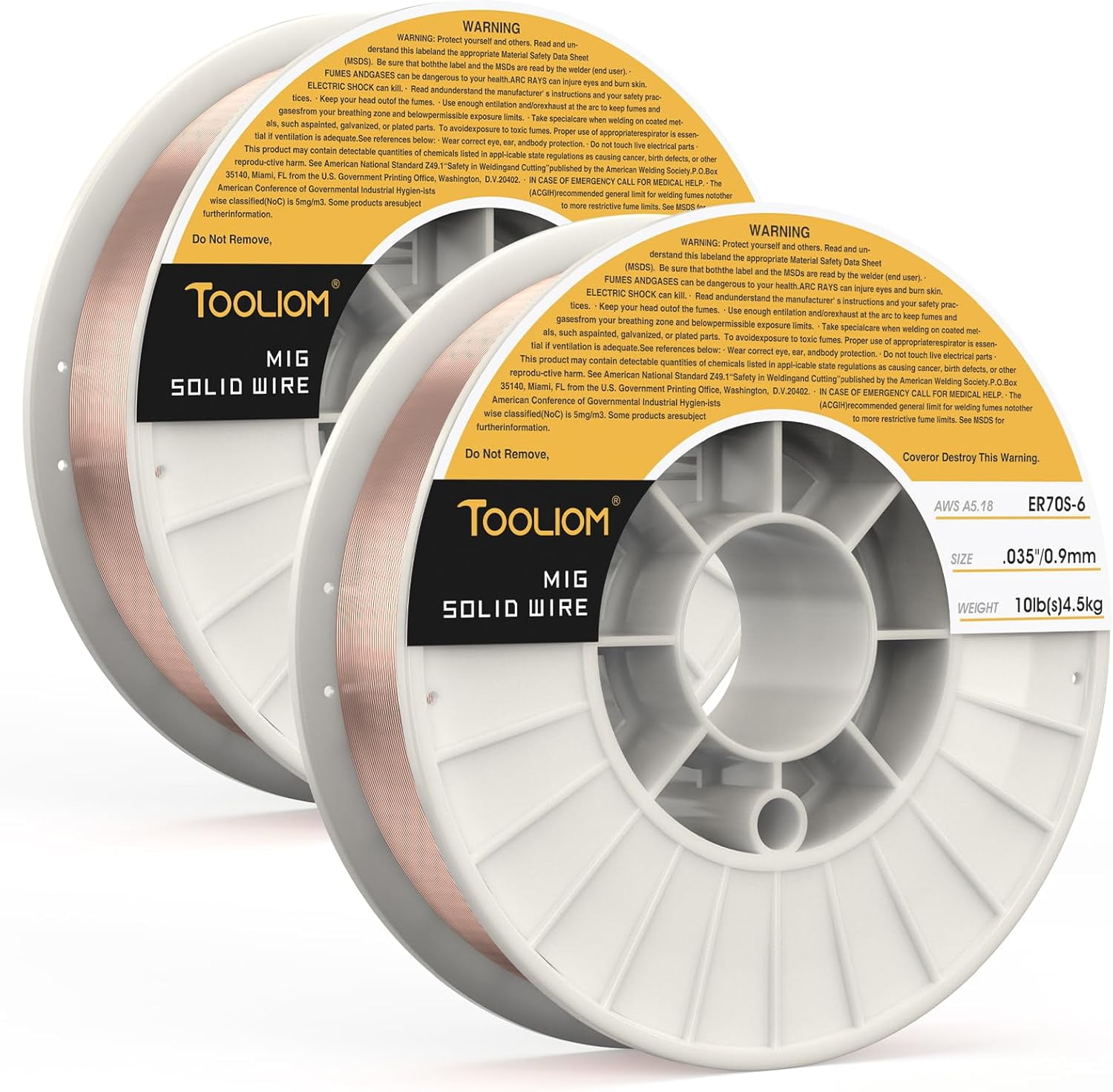 **er70s-6 .035"(0.9 mm) mild steel mig solid welding wire on 10-pound ...