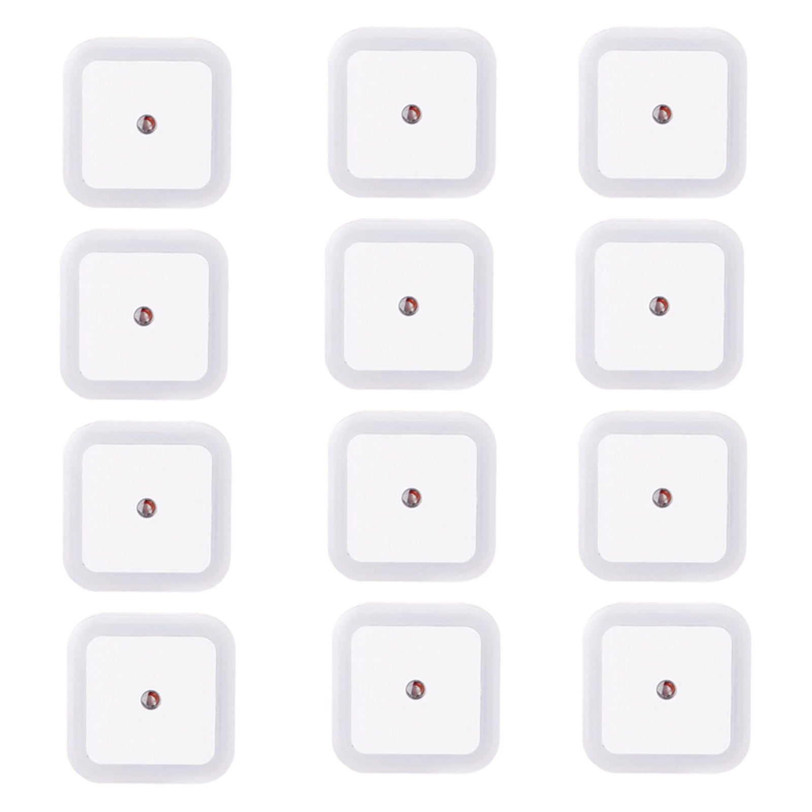 erfcxs 12 Pack Plug In LED Night Light Lamp With Smart Dusk To Dawn ...