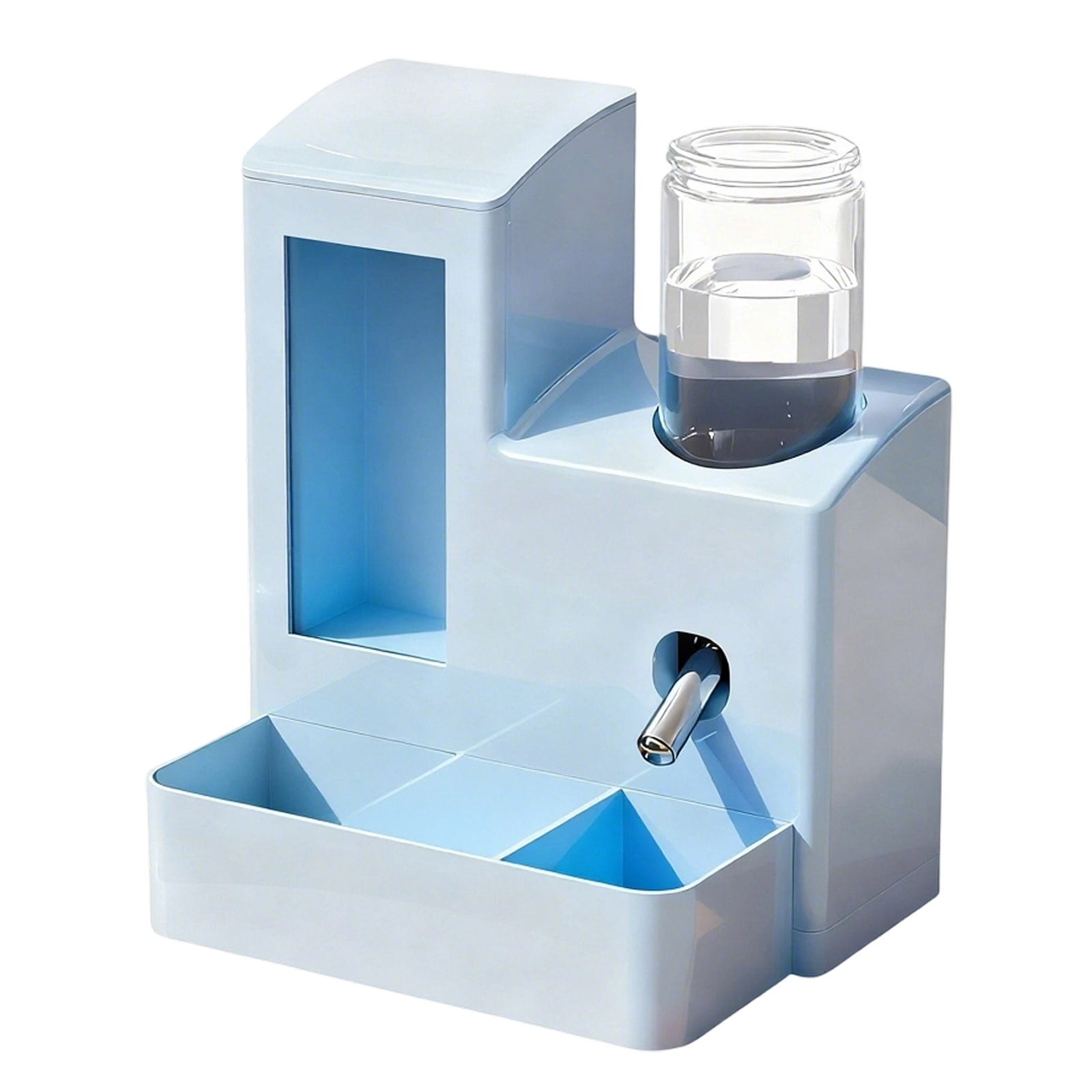 erfcxs 2 In 1 Pig Food Water Dispenser Rabbit Water Bottle Leak Proof 2 ...