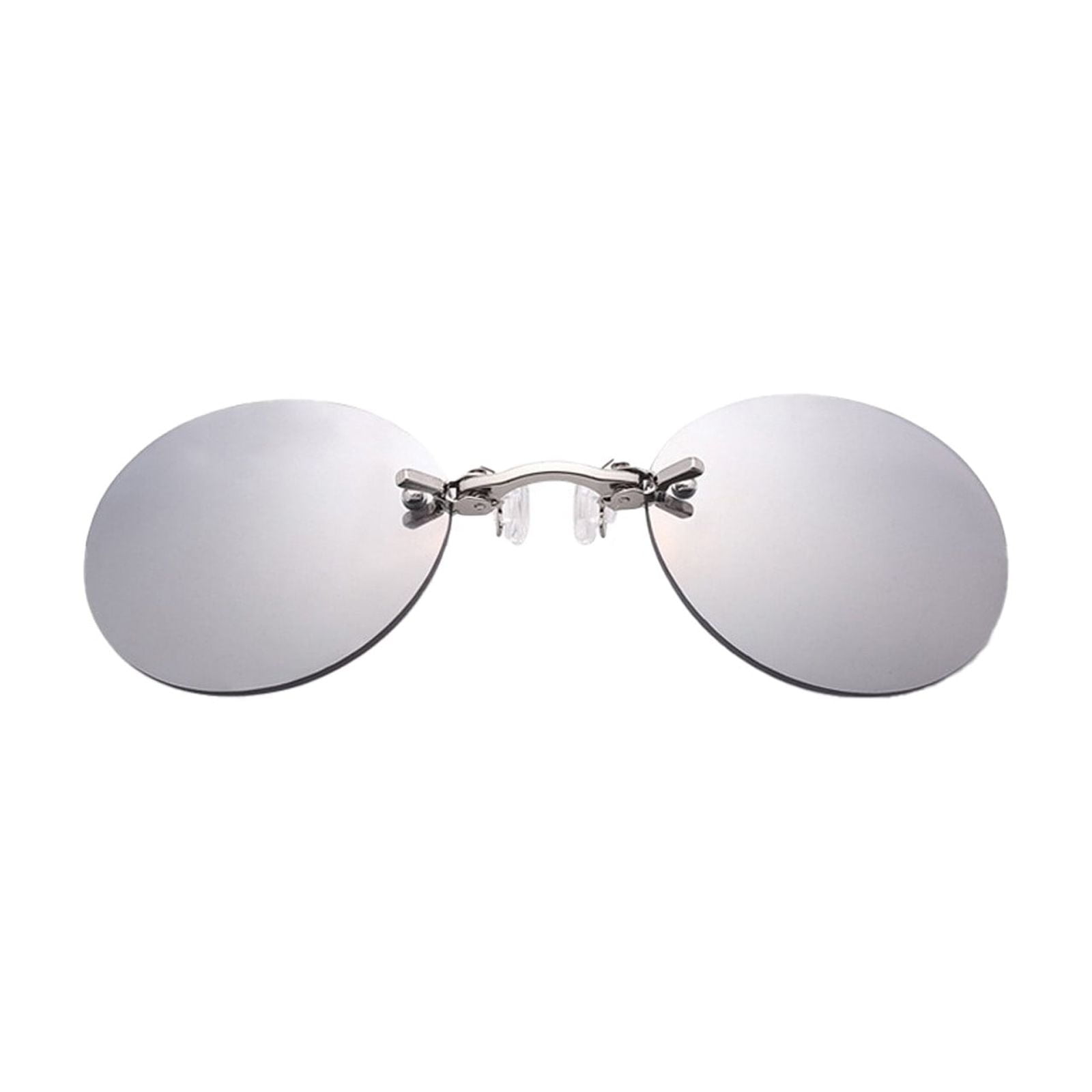 erfcxs 2026 Retro Round Rimless Sunglasses Fashion Clip On Nose Glasses ...