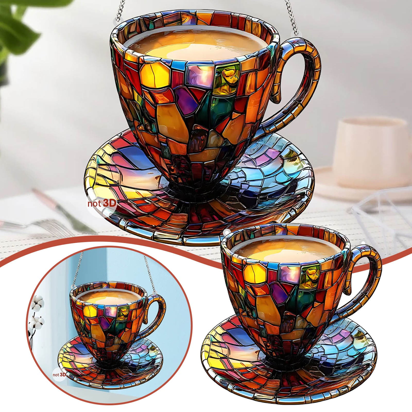 erfcxs 2D Acrylic Hanging Lightweight Design Easy To Hang Colors ...