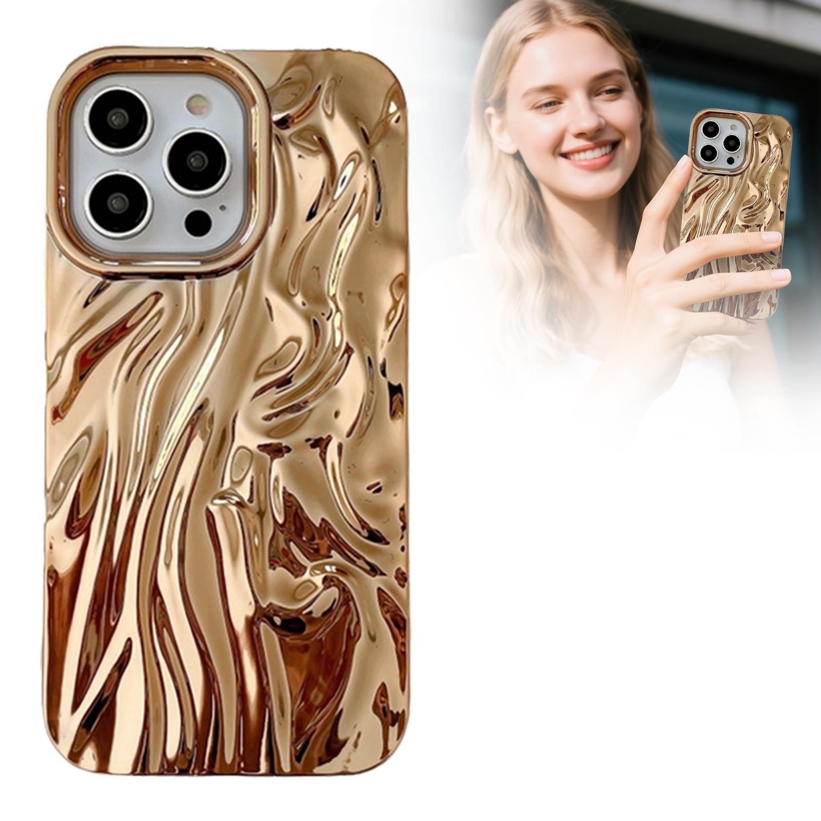 erfcxs 3D Pleated Texture Phone For / Stylish And Protective Cover ...