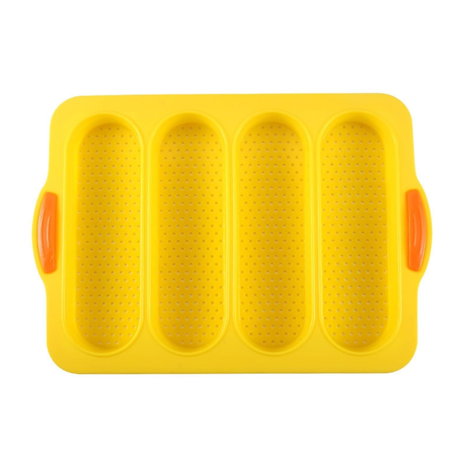 erfcxs 4 Cavity Silicone Pan Non Stick French Bread For Baking DIY Cake ...