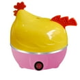 erfcxs 7 Eggs Capacity Egg Steamer Cute Chicken Shape Egg Cooker Mini ...