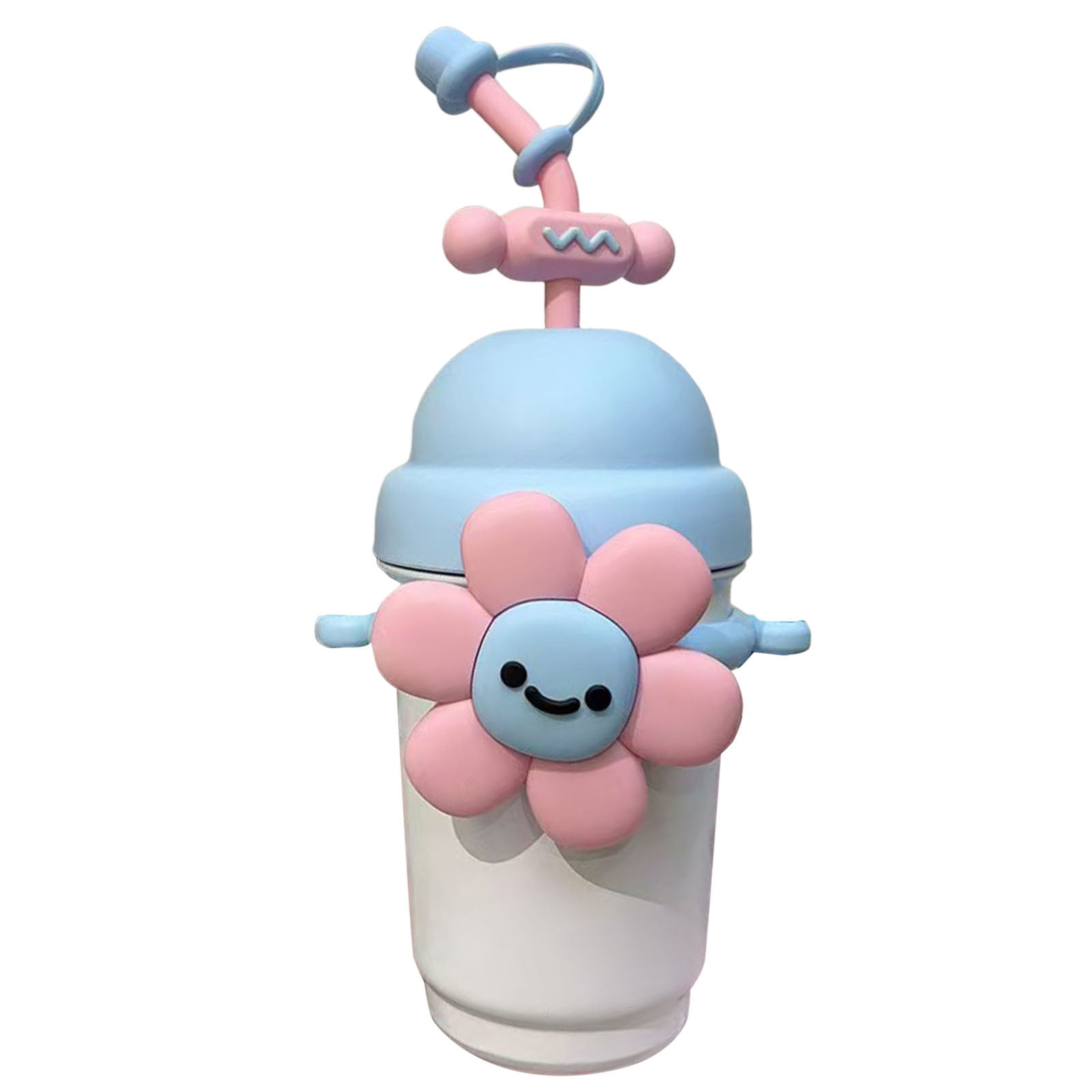 erfcxs 700ML Cup With Sunflower Printing Stylish Straw Cup For Home Or ...