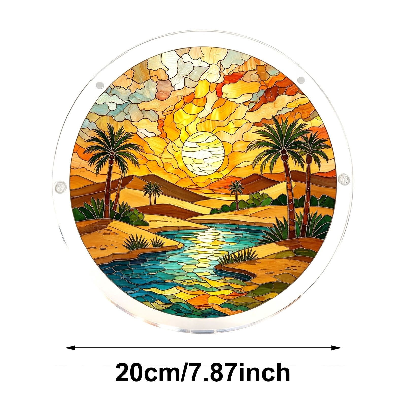 [erfcxs] Acrylic Puzzle Hanging Ornament Window Garden Door Decorative ...