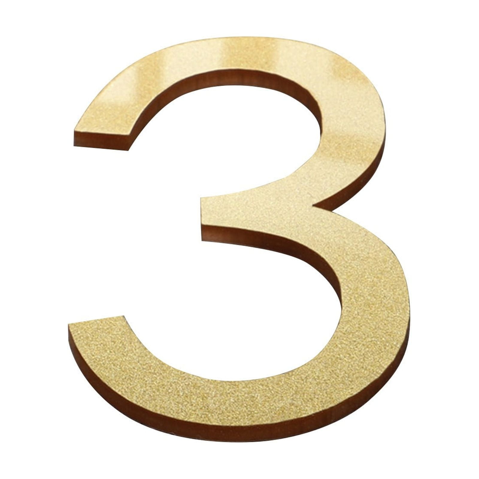 erfcxs Acrylic Three Digital Sticker Antique Bronze Gold/silver White ...