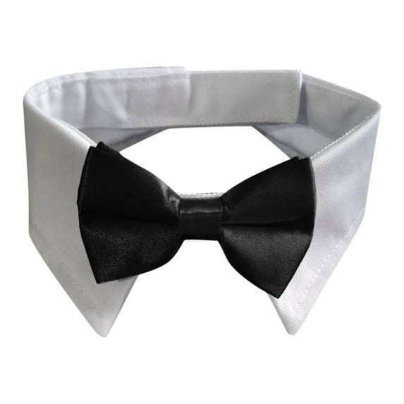 erfcxs Adjustable Dog Neck Tie Collar Dog Collar With Black Necktie ...