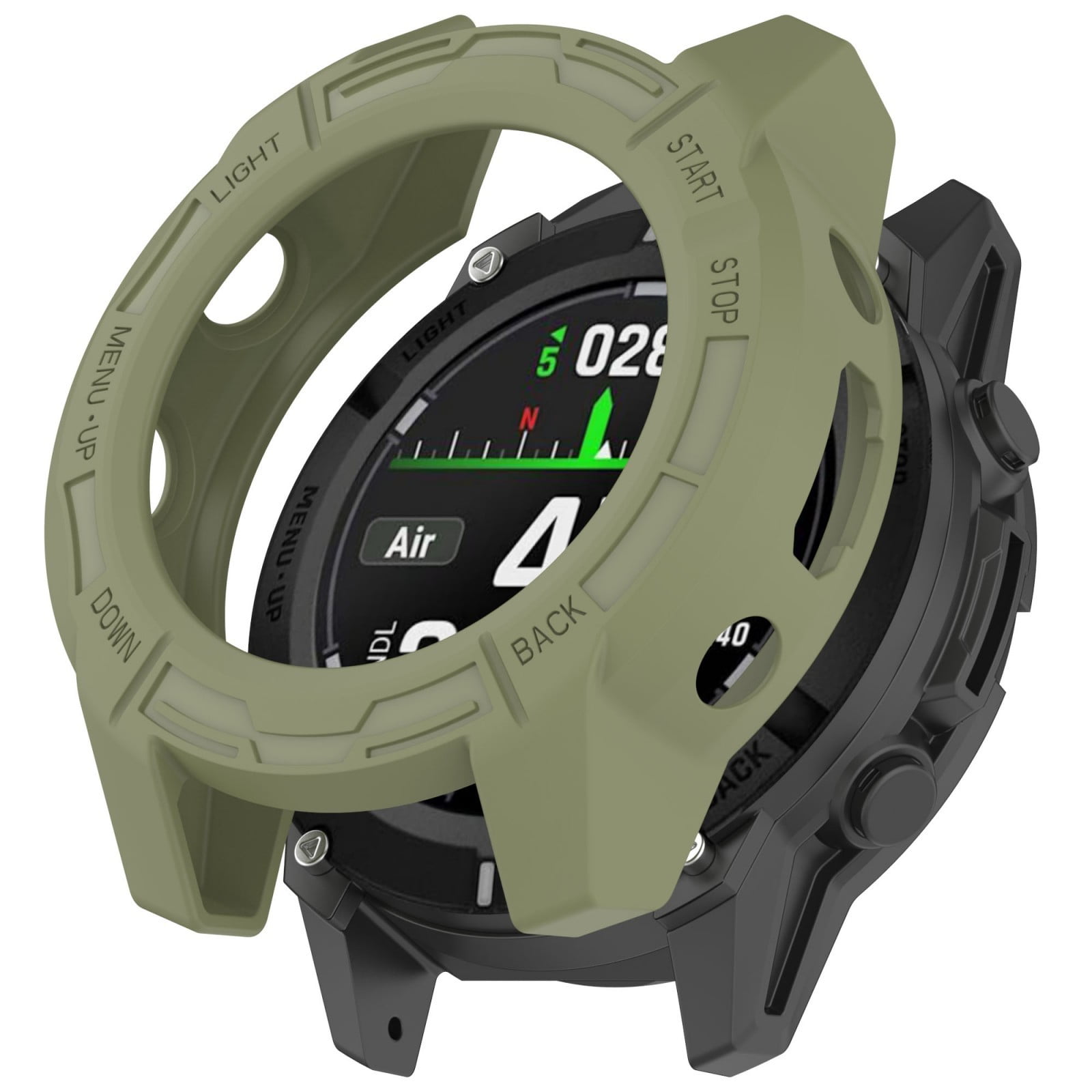 erfcxs All Around Smartwatch With Flexible Screen Cover(Color:Gray,Size ...