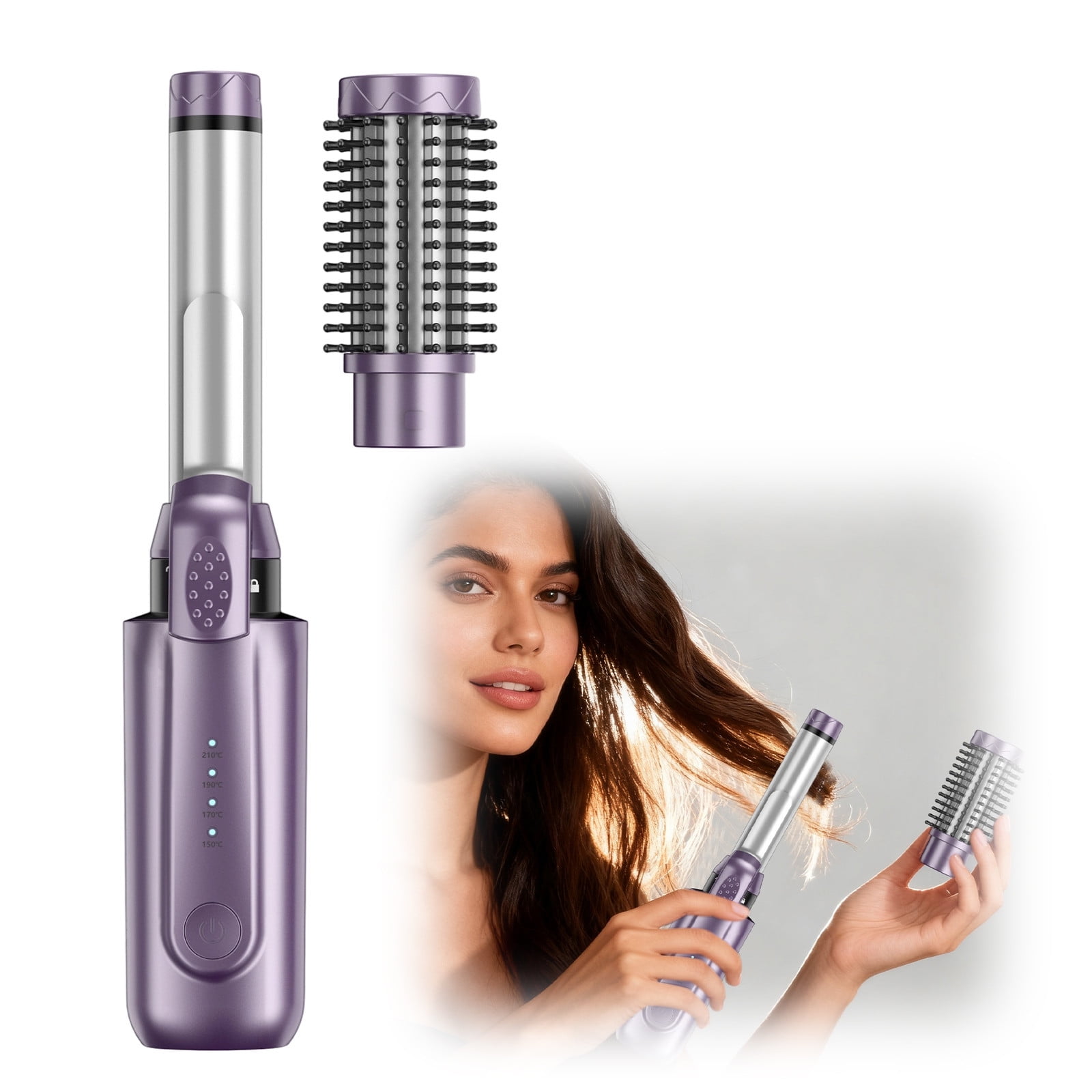 erfcxs Automatic Rotating Curling Wand With Smart Temperature Control ...