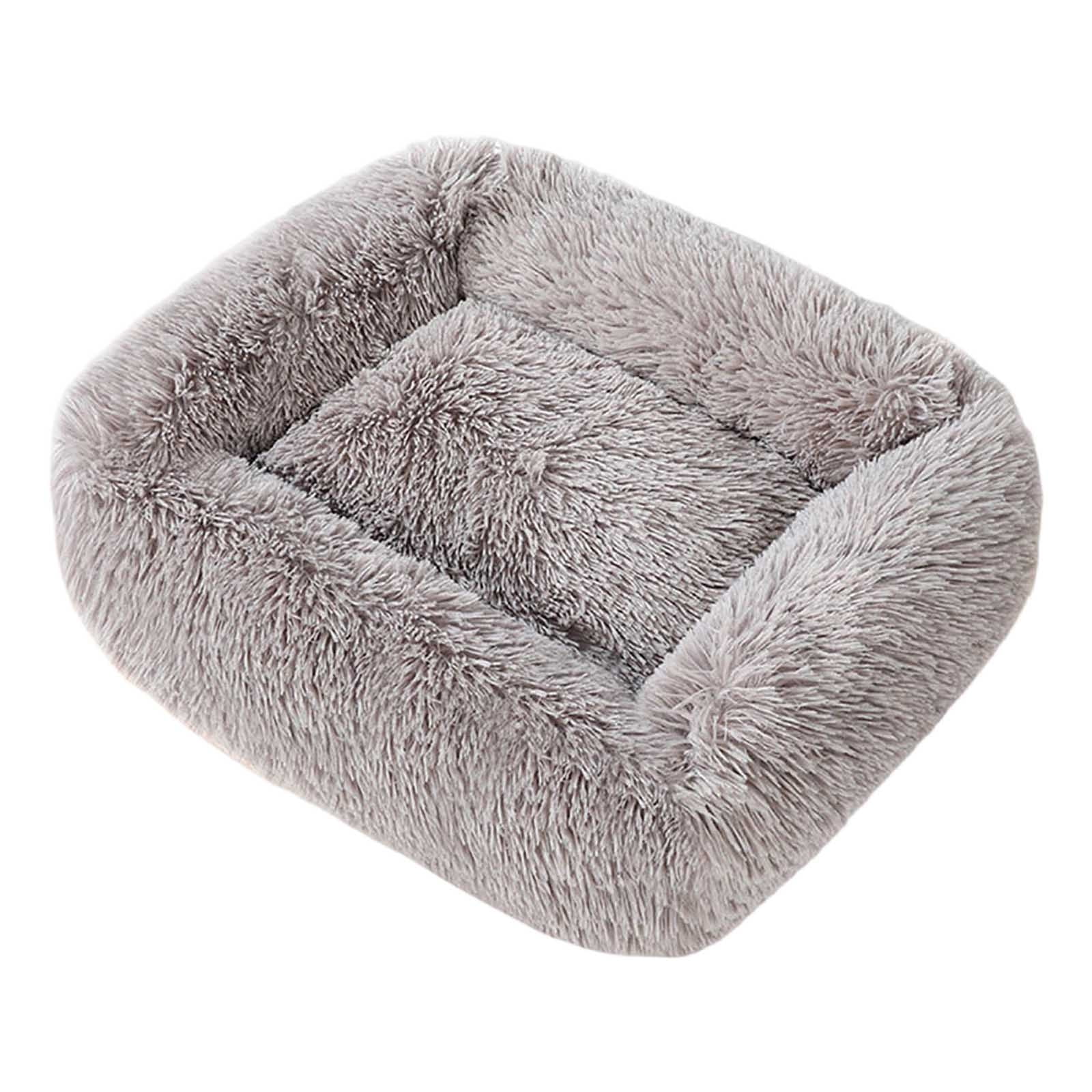 erfcxs Bed Calming Cat Bed Soft And Cuddler Cushion Self Warming Puppy ...