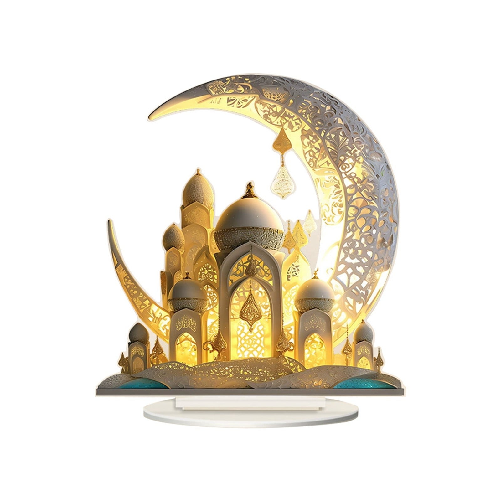 erfcxs Calendar Decorations For Home Acrylic Desktop Ornament Moon ...