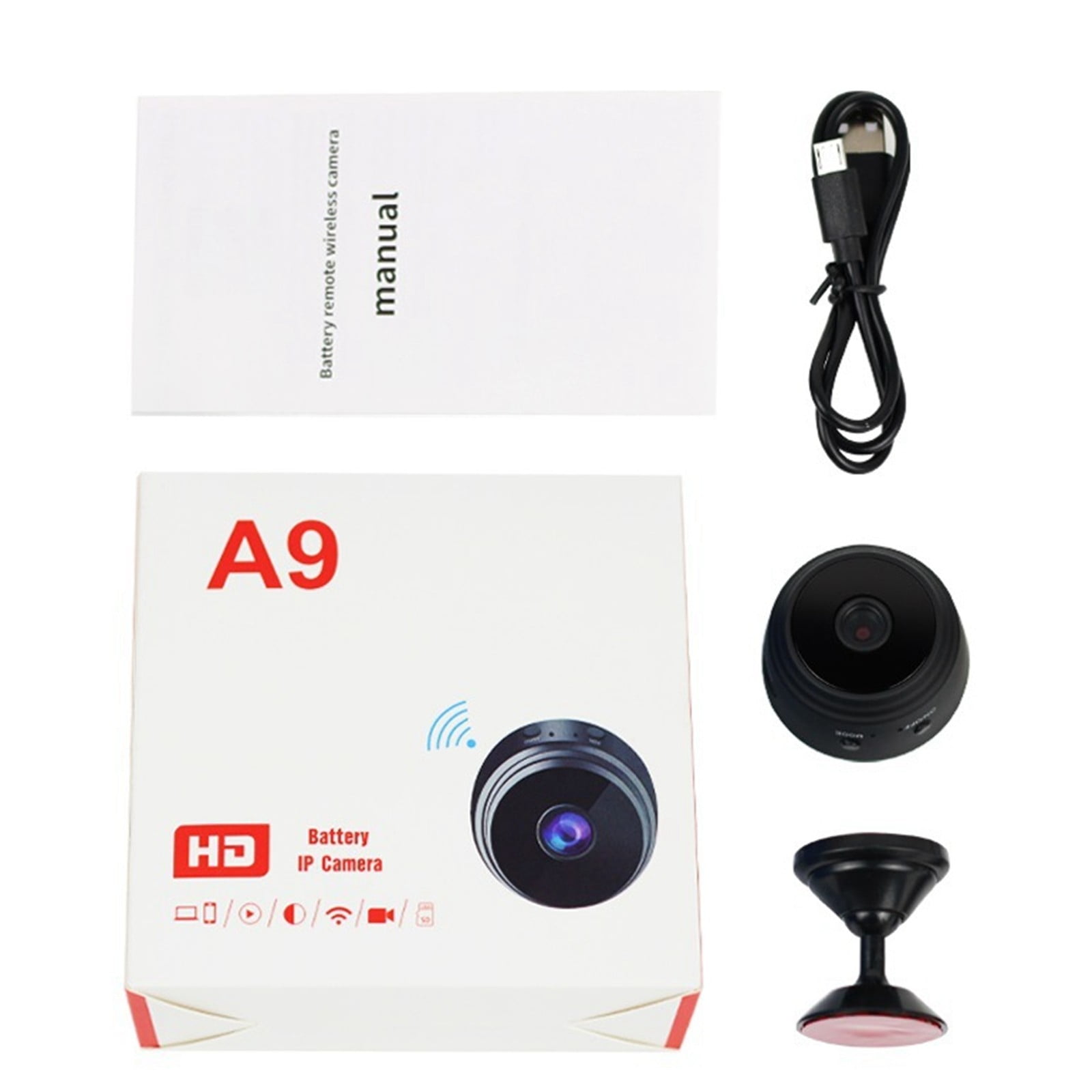 erfcxs Camera Espion WiFi 1080P Mini Camera Internal/External ...