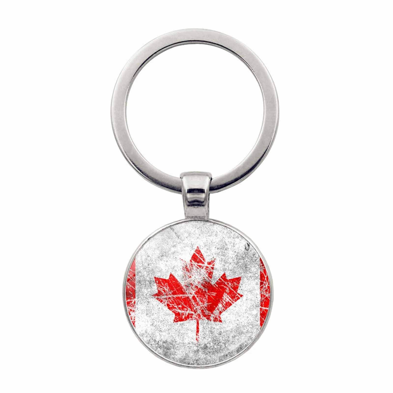 erfcxs Canadian Keychain Durable Metal Carabiner Clip For Keys Luggage ...