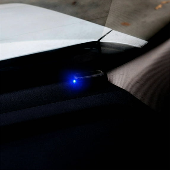 erfcxs Car Alarm System, Solar Power Dummy Car Alarm LED Light Simulate ...