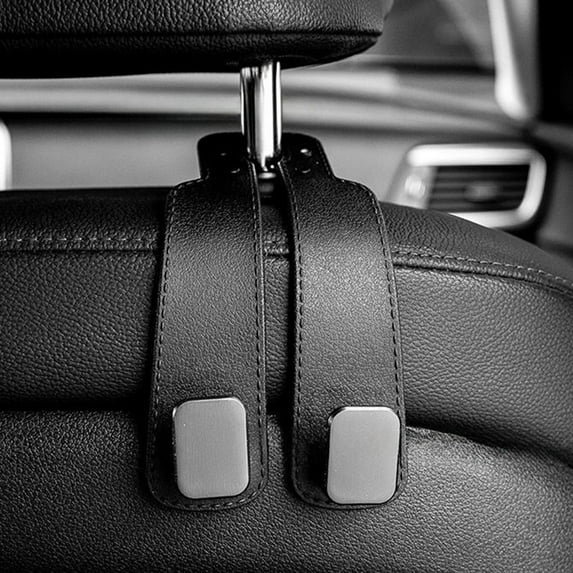 erfcxs Car Hook Car Seat Back Hook Rubber Leather Pattern ...