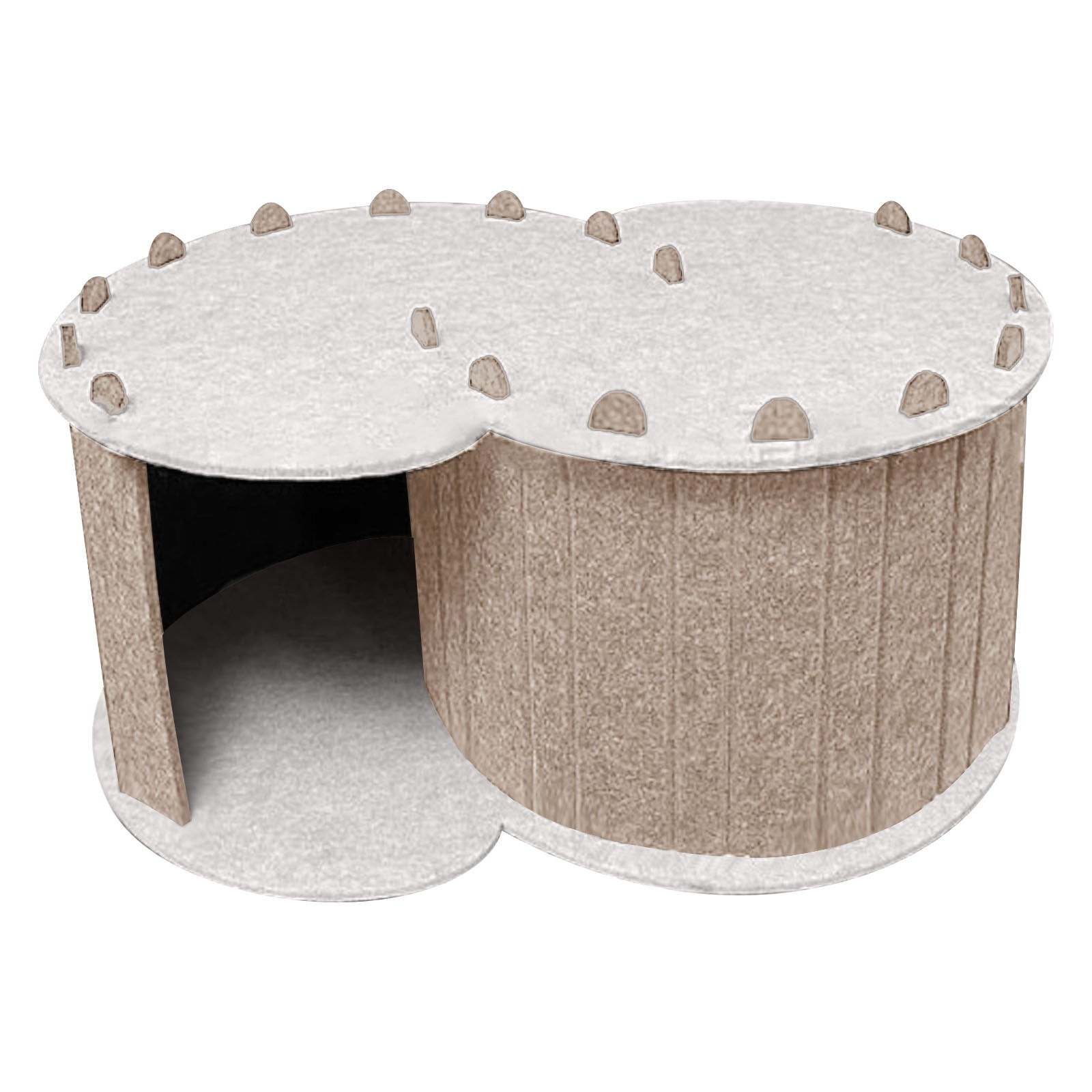 erfcxs Cat Tunnel Bed For Indoor Cats Exercise ScratchingLarge Cat ...