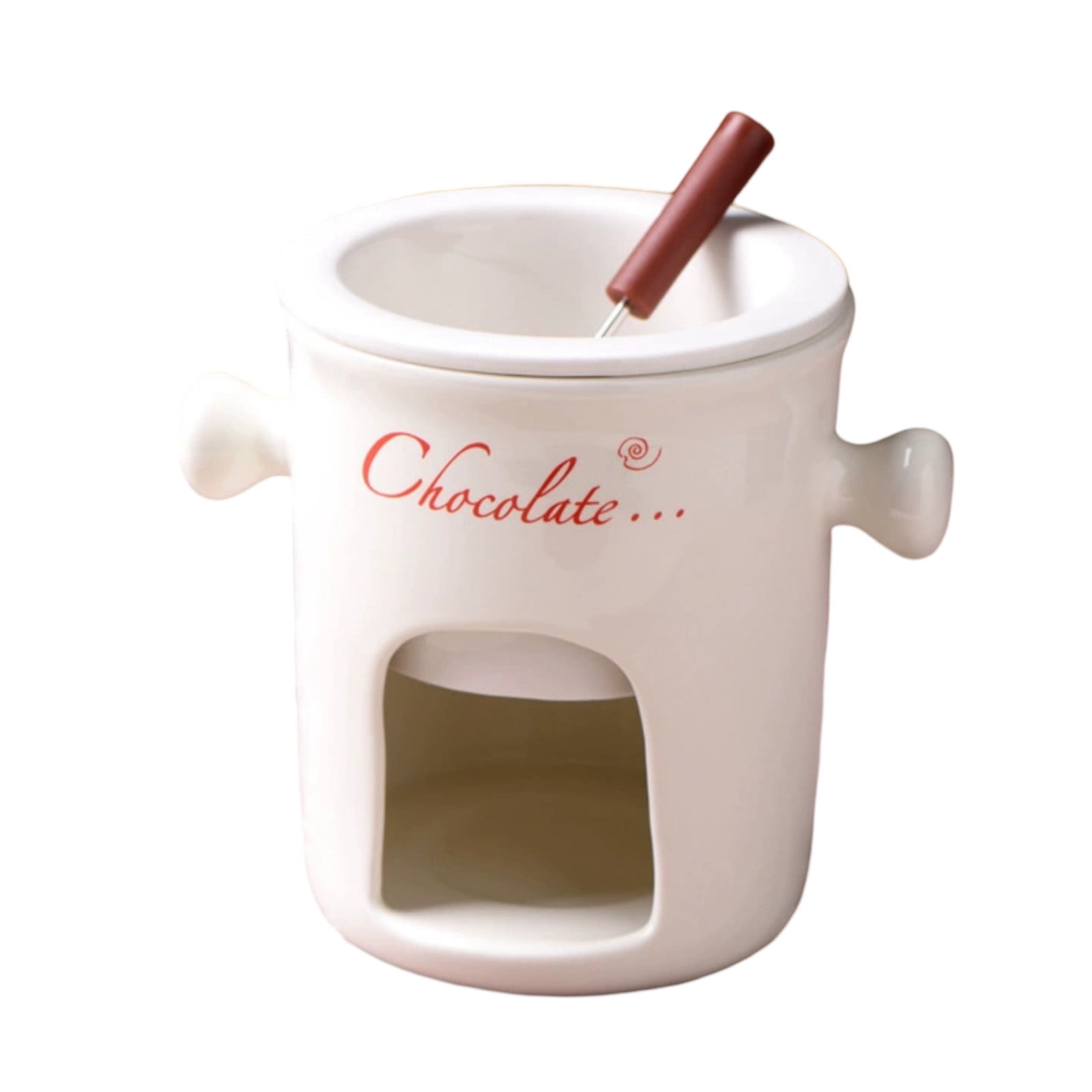 erfcxs Chocolate Fondue Cup Set Includes Melting Pot and Fork Mini ...