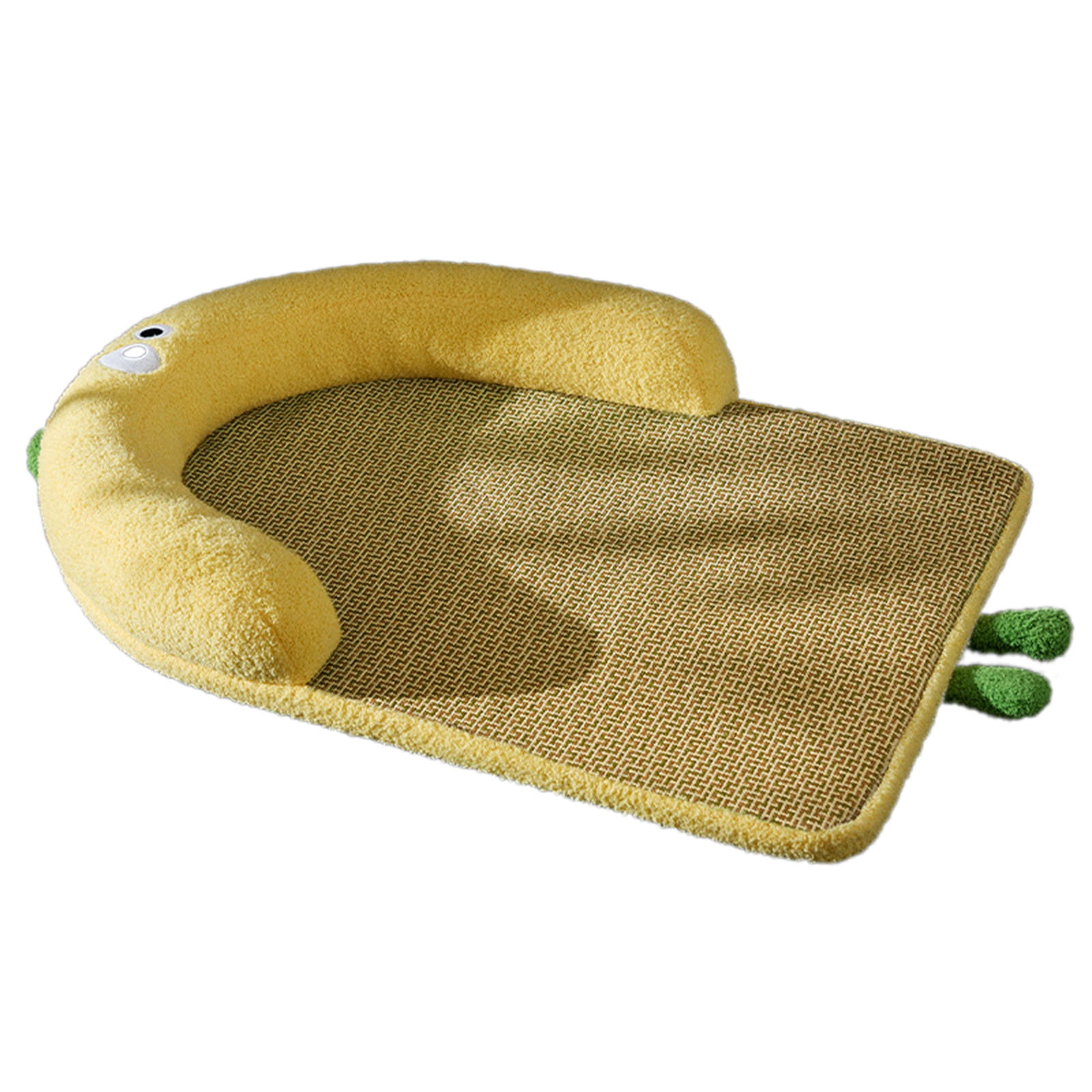erfcxs Pet Mat for Dogs and Cats Half Round Cushion Bed with Carry ...