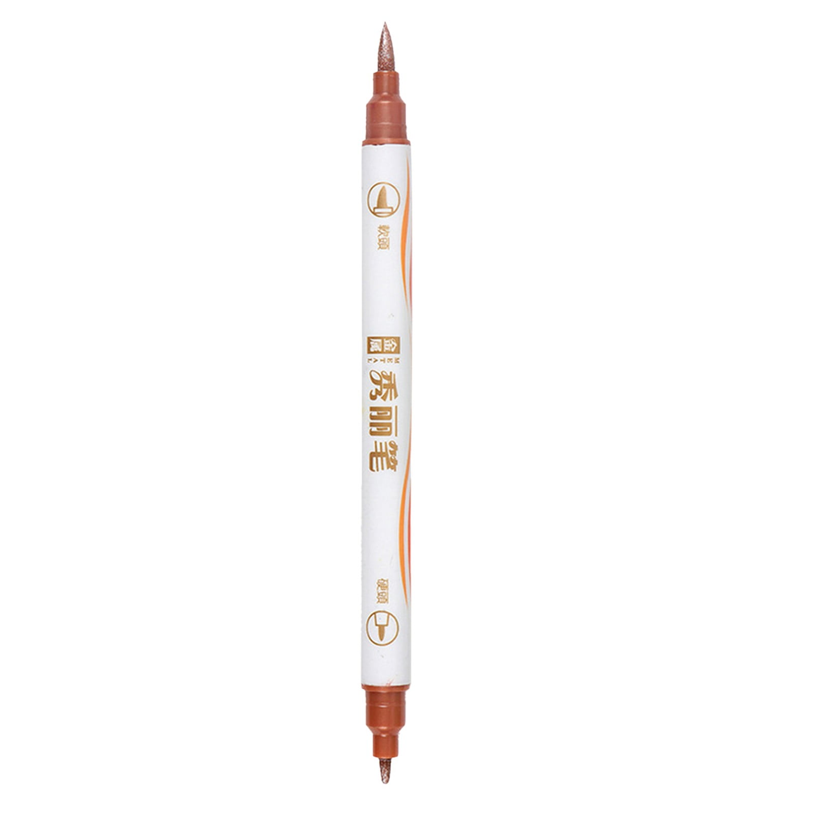erfcxs Colorful Pen With Double Head 10ml Metal Pearlescent Soft Pen ...