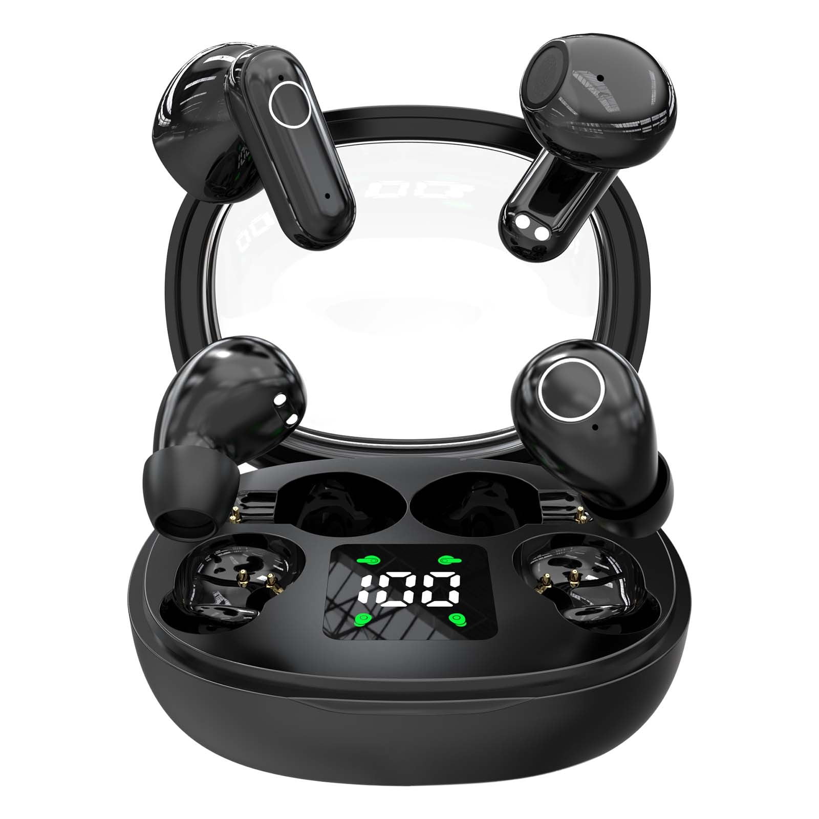 erfcxs Compact Wireless Earbuds Twin Pack Low Profile Semi In Ear ...