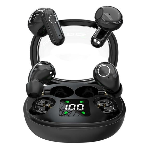 erfcxs Compact Wireless Earbuds Twin Pack Low Profile Semi In Ear ...