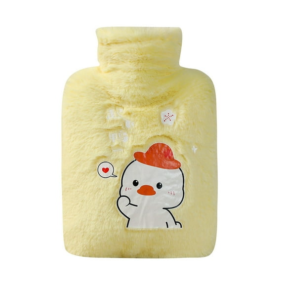erfcxs Cozy Cartoon Hot Water Bottle Warming Hand Warmer Thickened ...