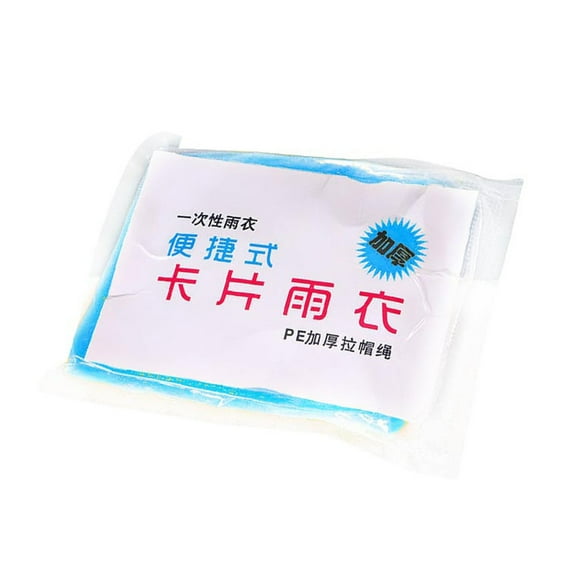 erfcxs Disposable Clear Rain Ponchos With Hood For Adults Family Women ...