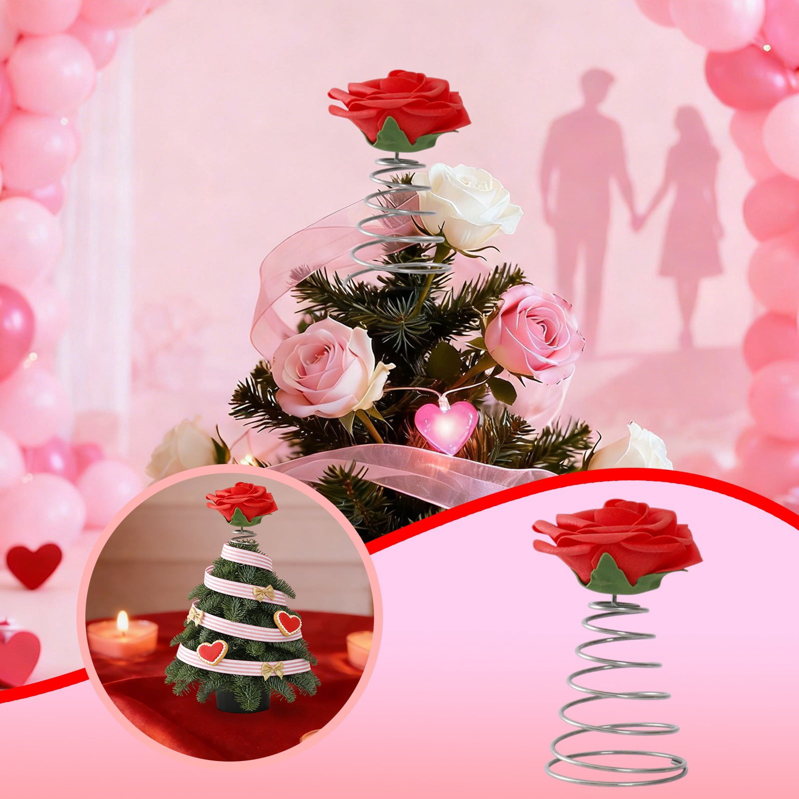 erfcxs Elegant Rose Topper For Wedding Centerpiece And Party - Walmart.com