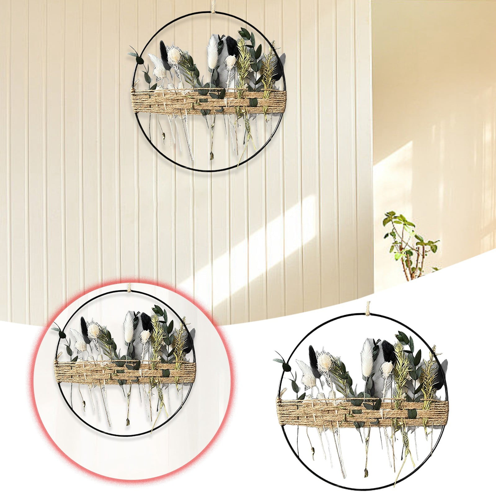 erfcxs Eternal Flower Wreath Style Scene Decoration Props Diy Wreath ...