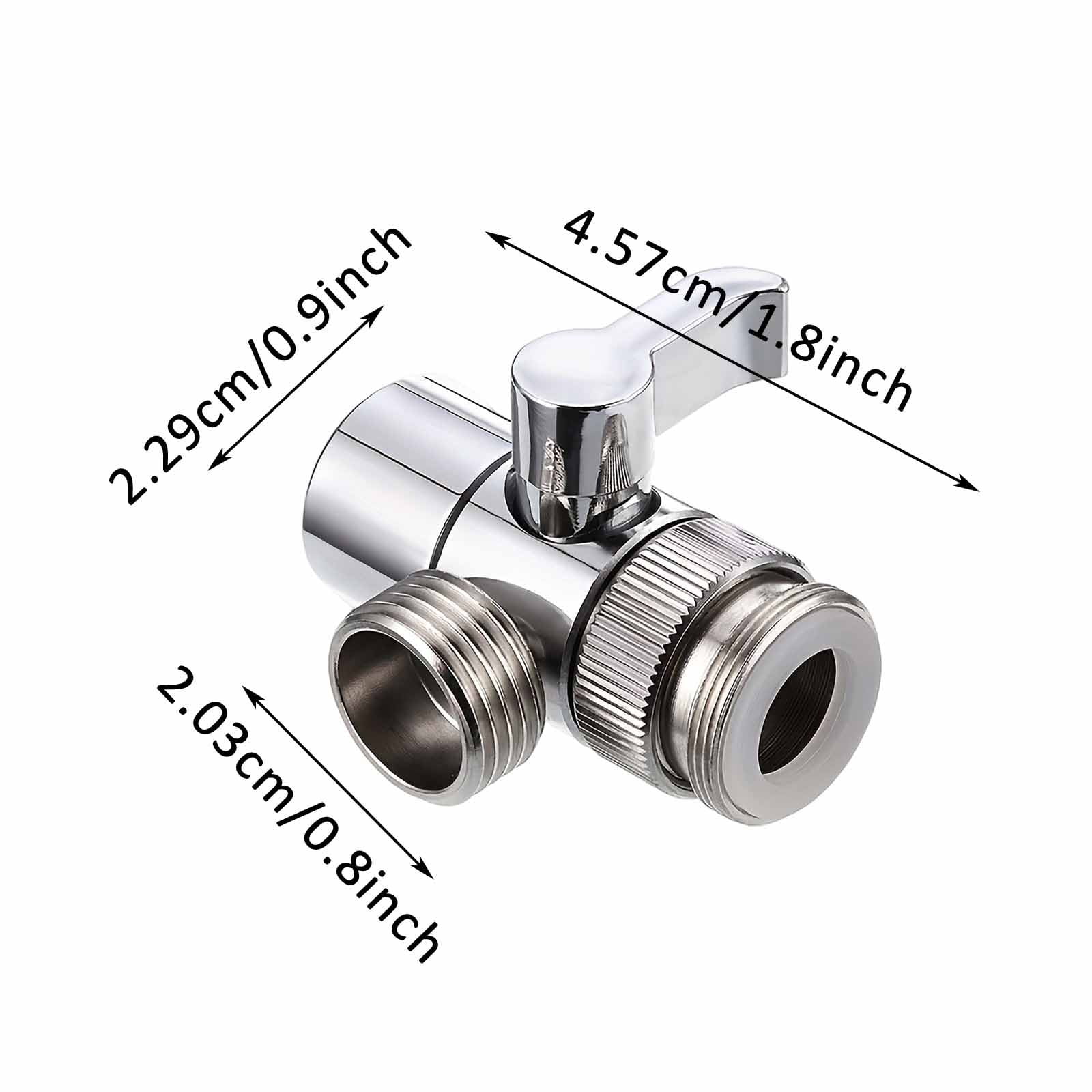[erfcxs] Faucet Metal Water Diverter Splitting Connector for Enhanced ...