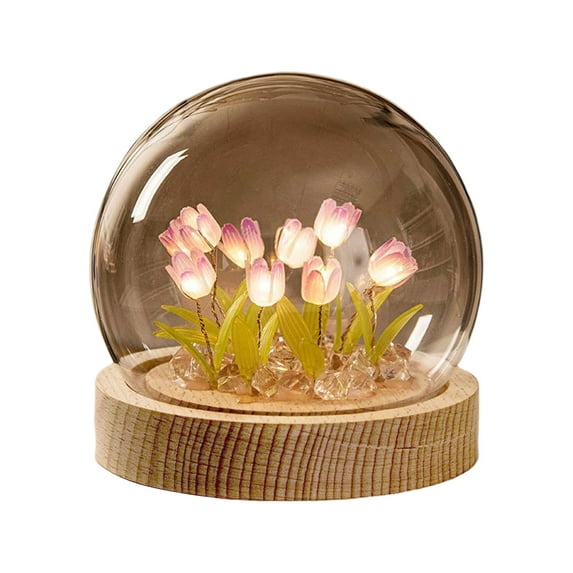 erfcxs Handmade Flower Night Light Table Lamp for Bedroom Desk ...