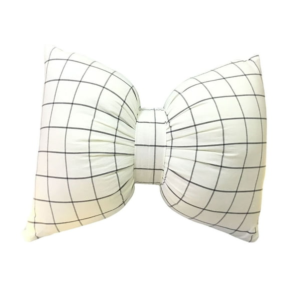 erfcxs Handmade Striped Bow Decorative Pillow Cover Washable Soft ...