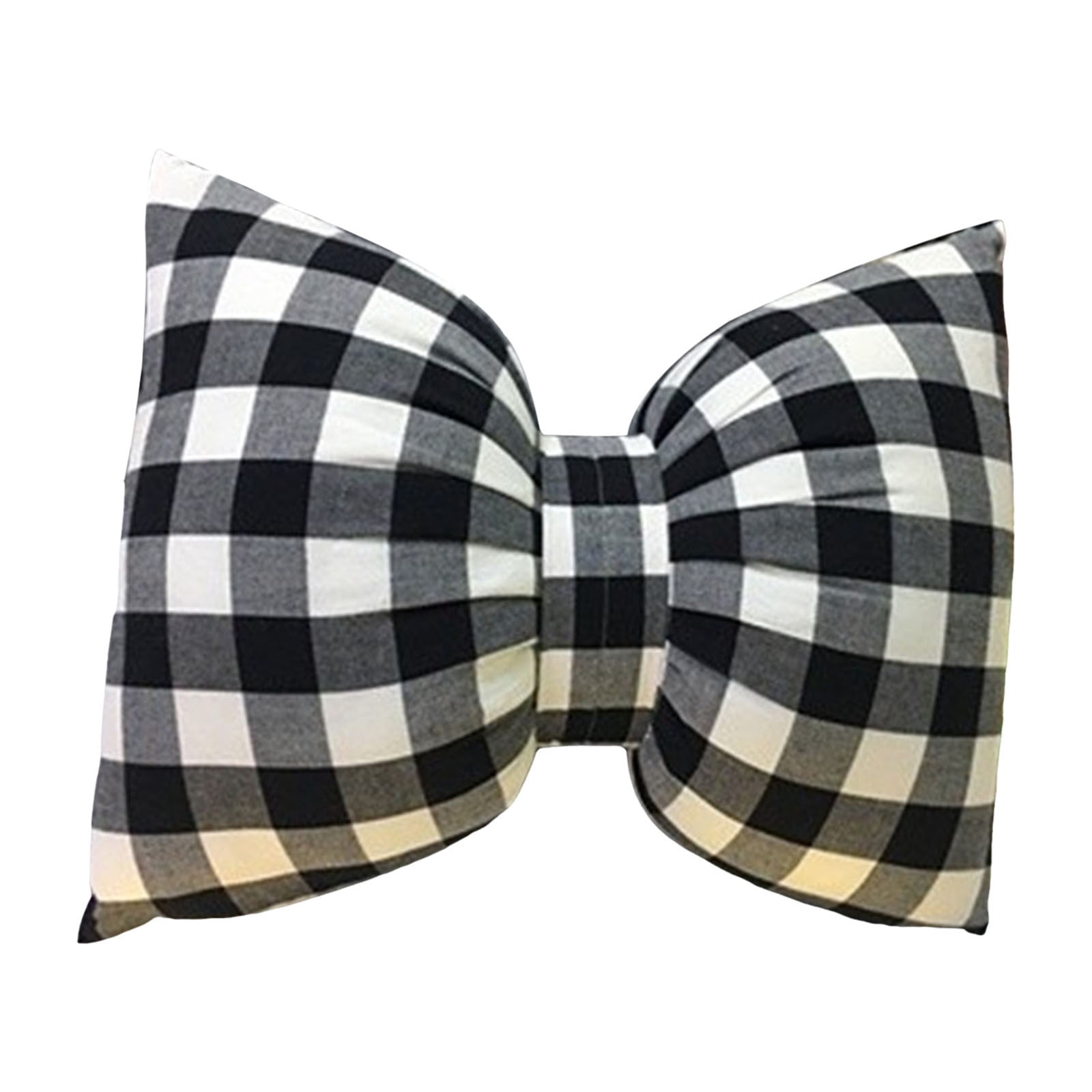 erfcxs Handmade Striped Bow Pillow Bow Pillow Washable Car Neck Pillow ...