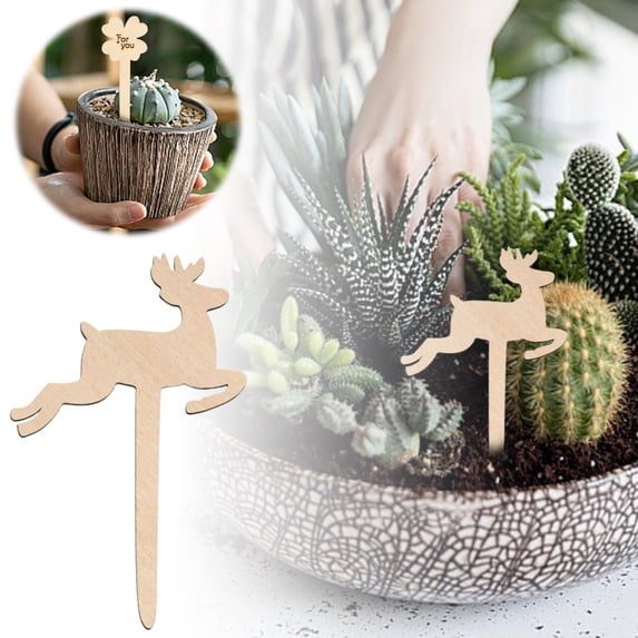 erfcxs Handmade Wooden Garden Markers For Identification DIY Crafting ...