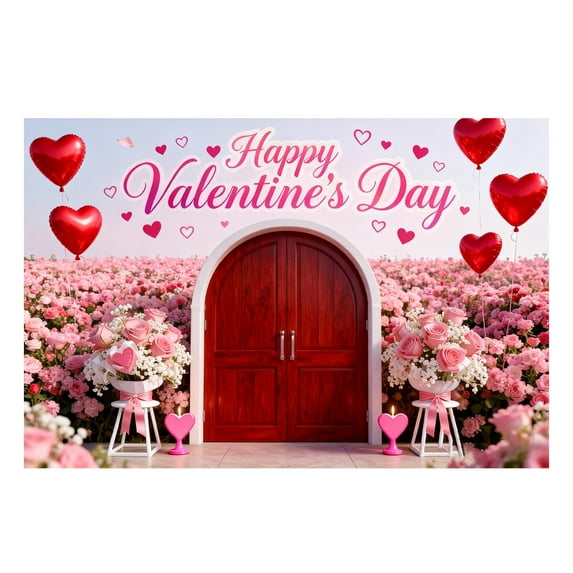 erfcxs Happy Valentines Day Garage Door Cover Hearts Happy Valentine's ...