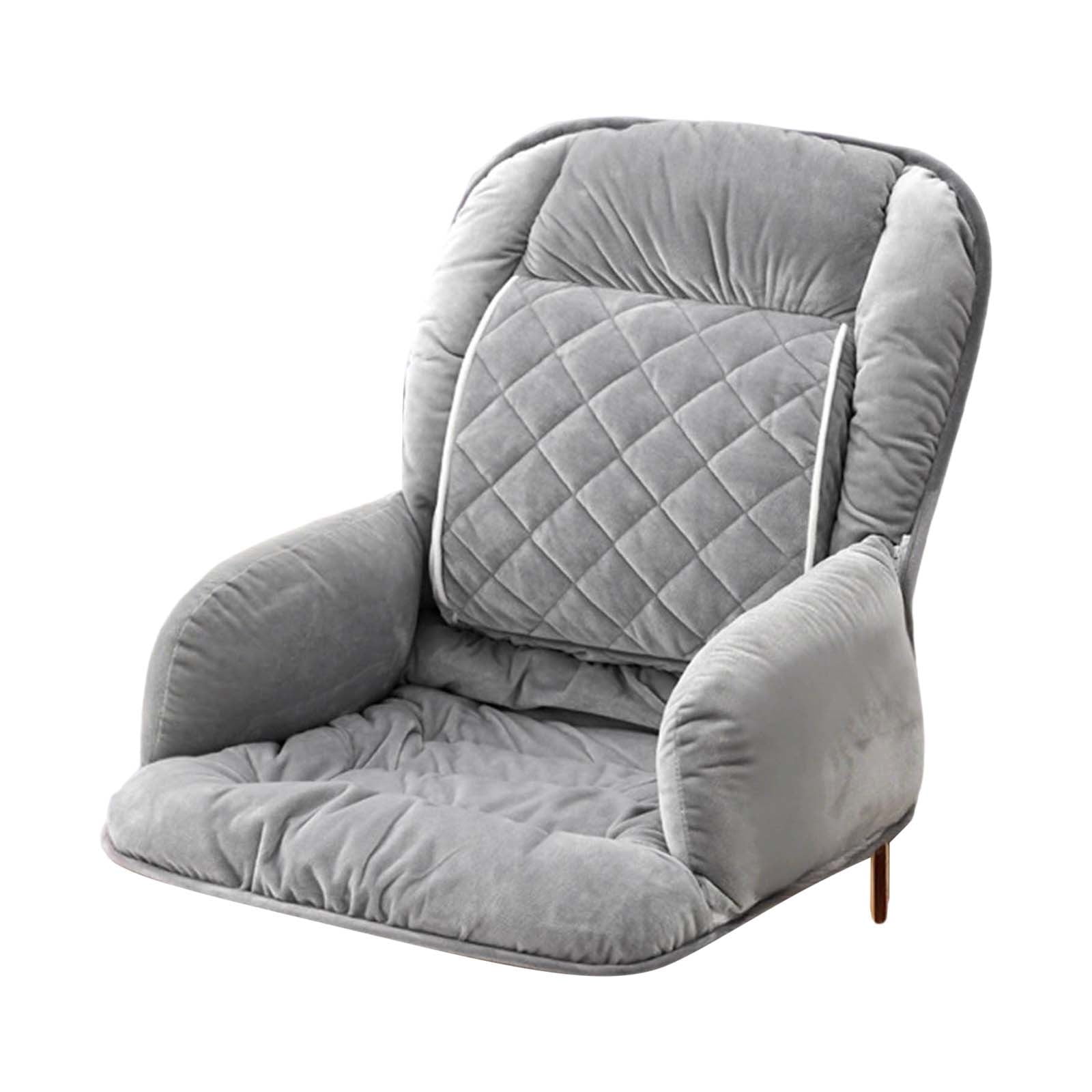 erfcxs Heated Seat Cushion Pad with Adjustable Lumbar Support Large ...