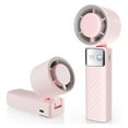 erfcxs High-Speed Portable Handheld Personal Fan with Digital Display ...