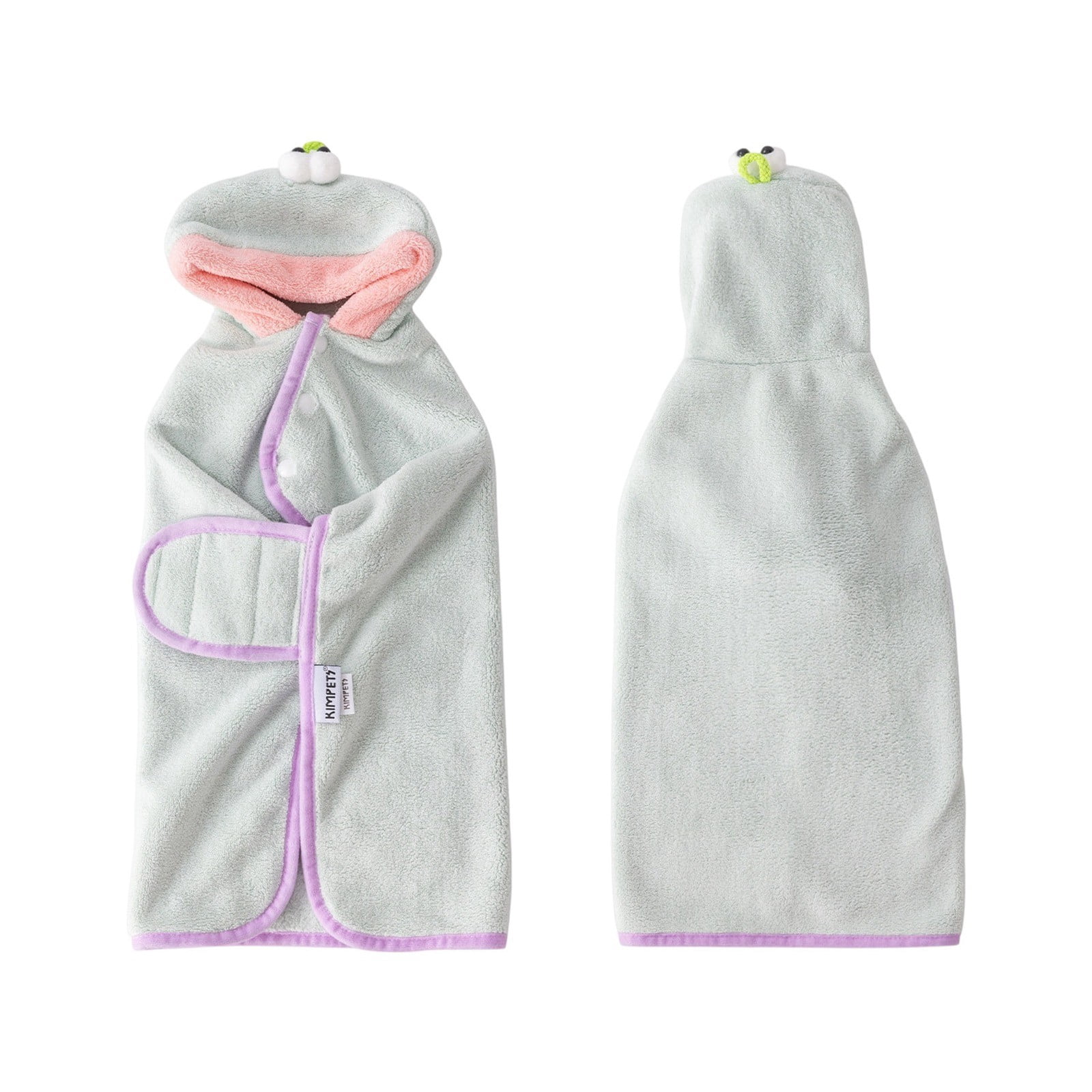erfcxs Hooded Bathrobe For And Cats Absorbent Microfiber Drying Robe ...