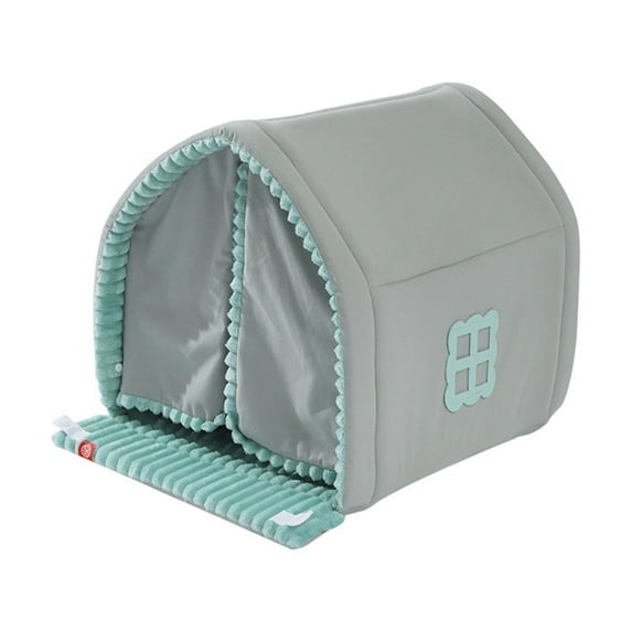 erfcxs Insulated Winter Pet Bed for Small Animals Warm Enclosed Design ...