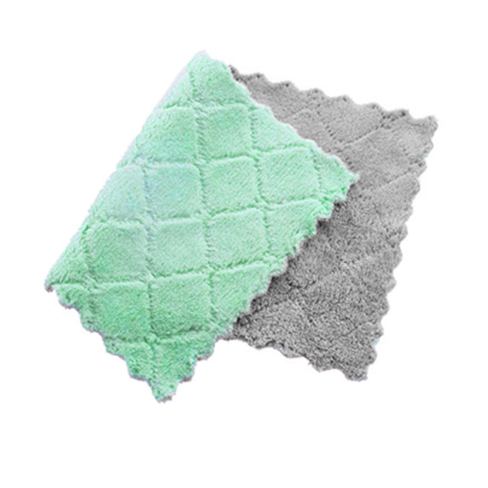 erfcxs Kitchen Cloth Dish Towels Dishcloths Super Absorbent Coral ...