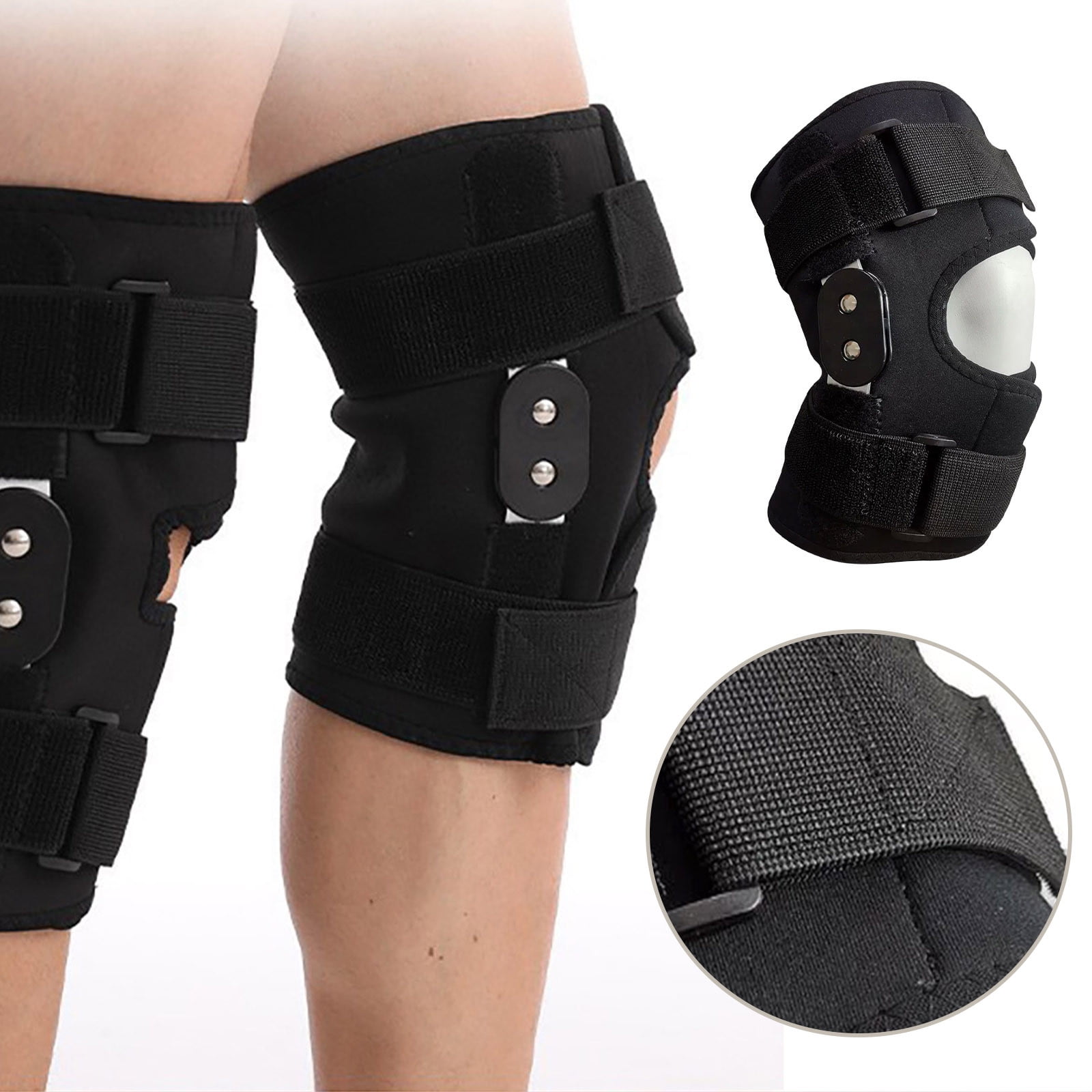 erfcxs Knee Joint Support Brace with Hinge Stabilizer for Compression ...