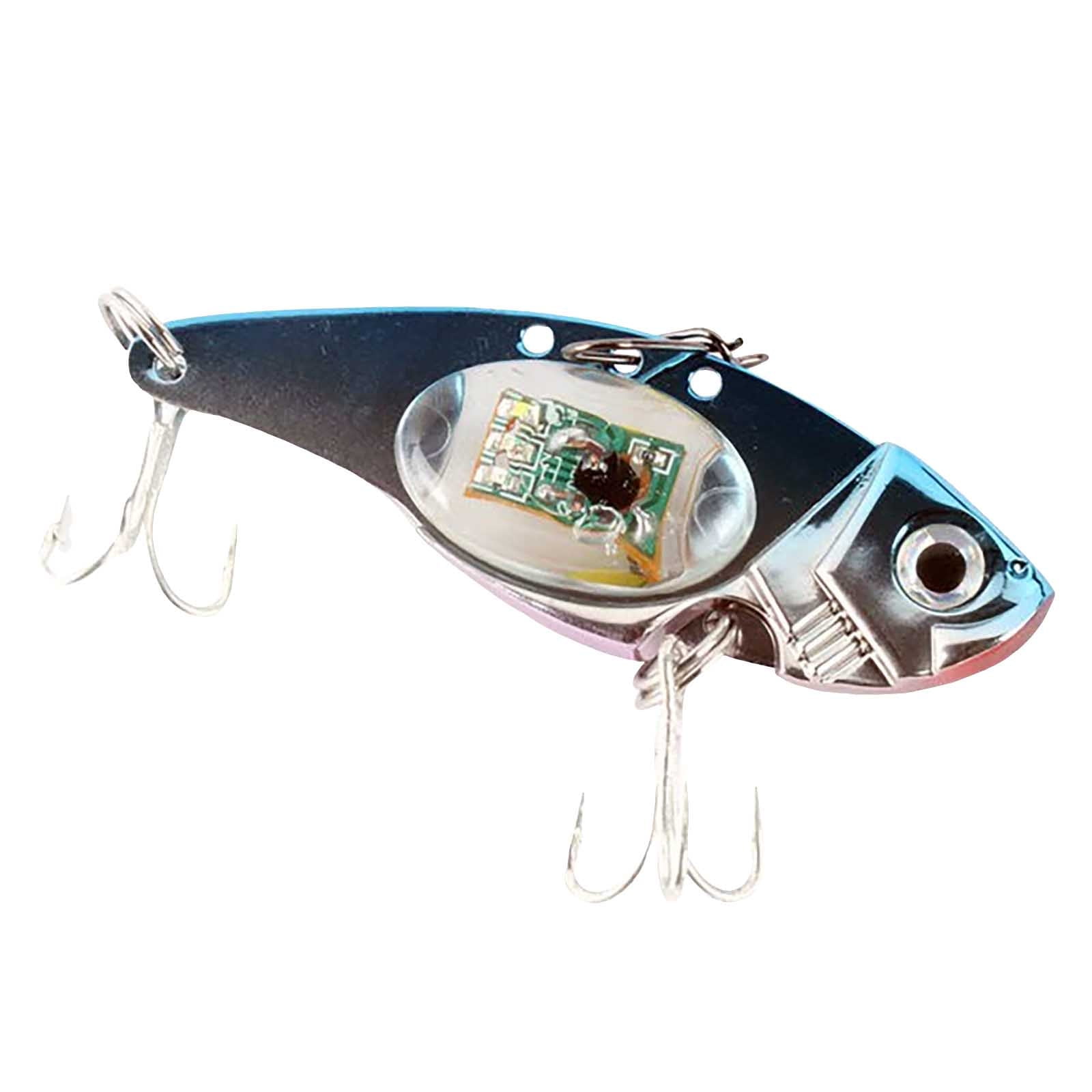 erfcxs LED Electronic Fishing Light & Metal VIB Combo Plate Spinnerbait ...