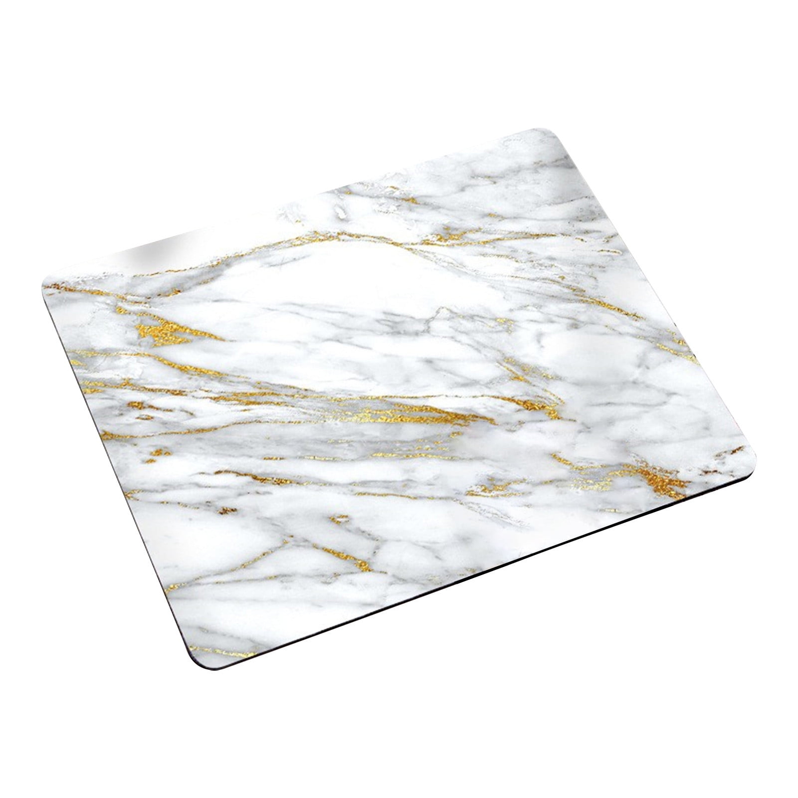 erfcxs Marble- Round Mouse Pad， Square- Waterproof- Non- Rubber Base ...