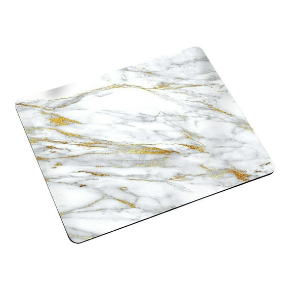 erfcxs Marble- Round Mouse Pad， Square- Waterproof- Non- Rubber Base ...