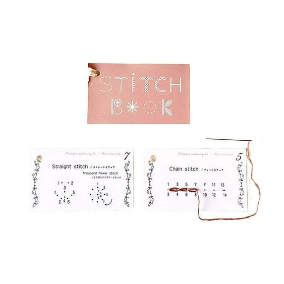 erfcxs Mini Sewing Book DIY Mini Sewing Card Set Portable Mini Travel ...
