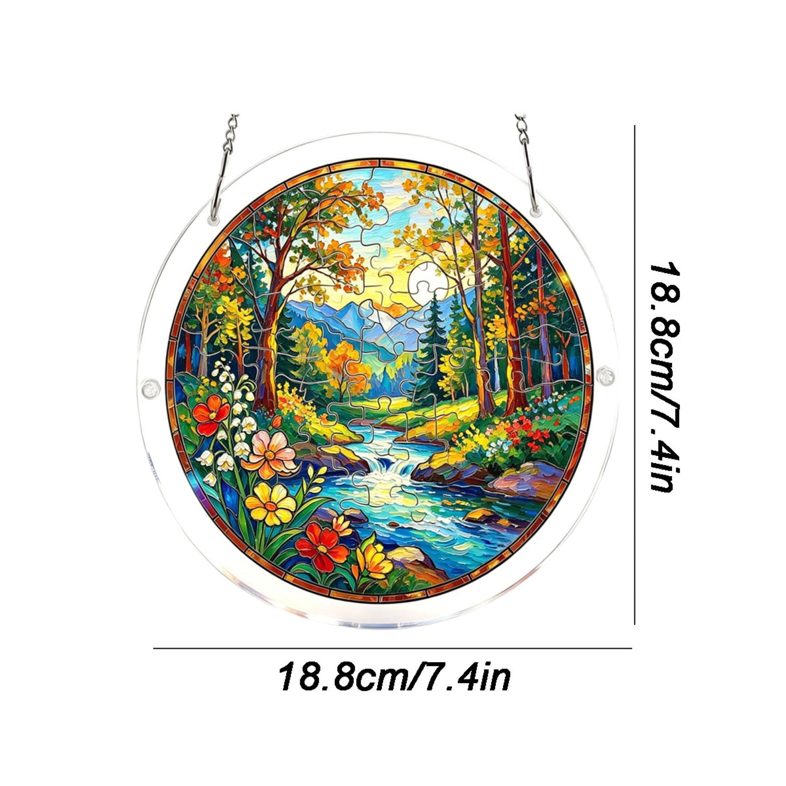 [erfcxs] Modern Acrylic Puzzle Hanging Ornament Decorative Wall Art ...