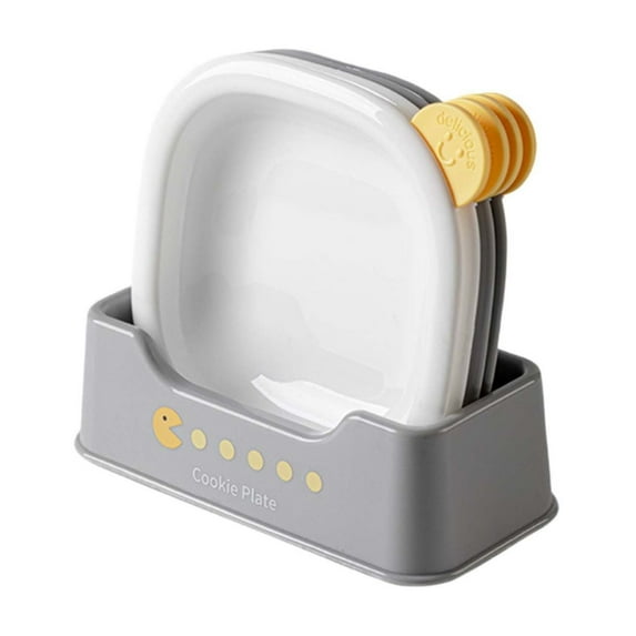 erfcxs Modern Kitchen Fruit Serving Plate Set With 4 Dishes Durable PP ...