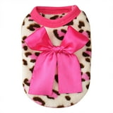 erfcxs New Festive Coral Leopard Pet Vest Autumn And Winter Cat Dog ...