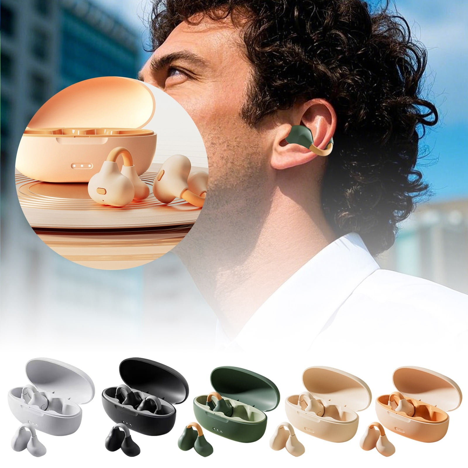erfcxs New True Wireless Air Conduction Headset With Long Battery Life ...